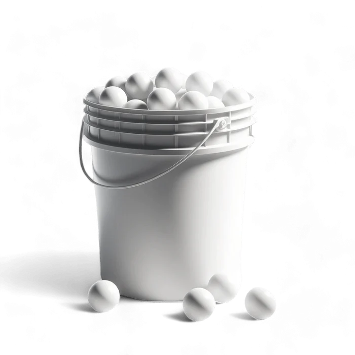 ULC Ball Bucket - White - NOCSAE Approved